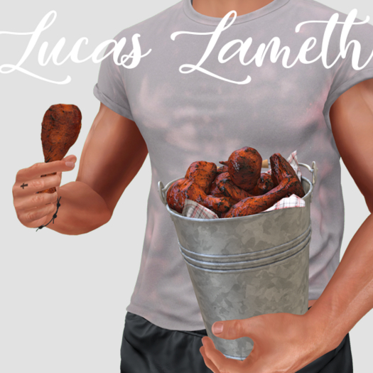 Second Life Marketplace - [Lucas Lameth] Bucket of BBQ Chicken